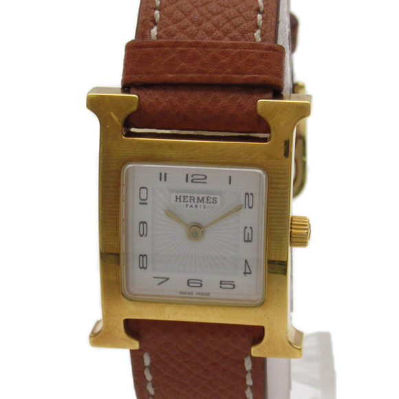 Hermes | Accessories | Hermes H Watch Wrist Watch Hh21 Quartz White ...